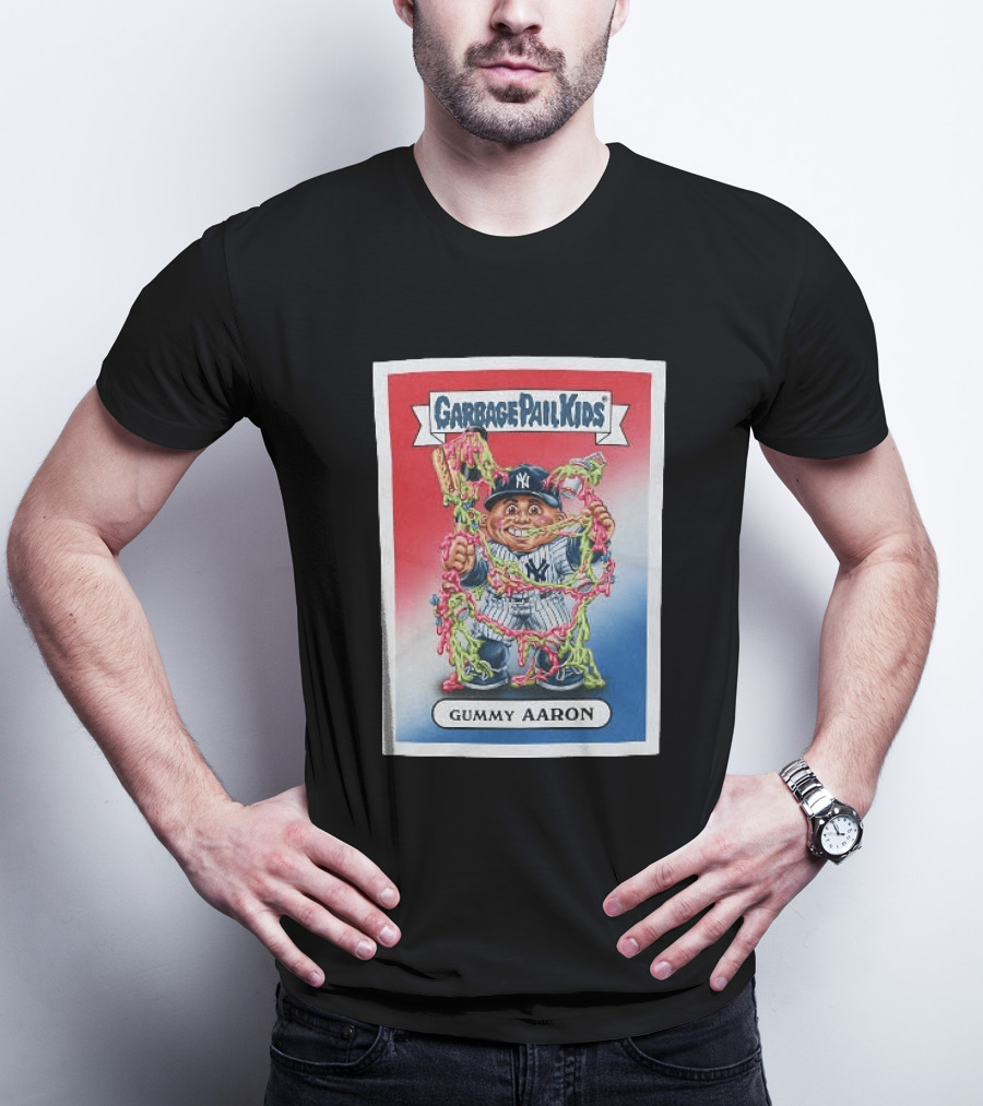 Garbage Pail Kids New York Yankees Gummy Aaron MLB Collaboration T-Shirt
