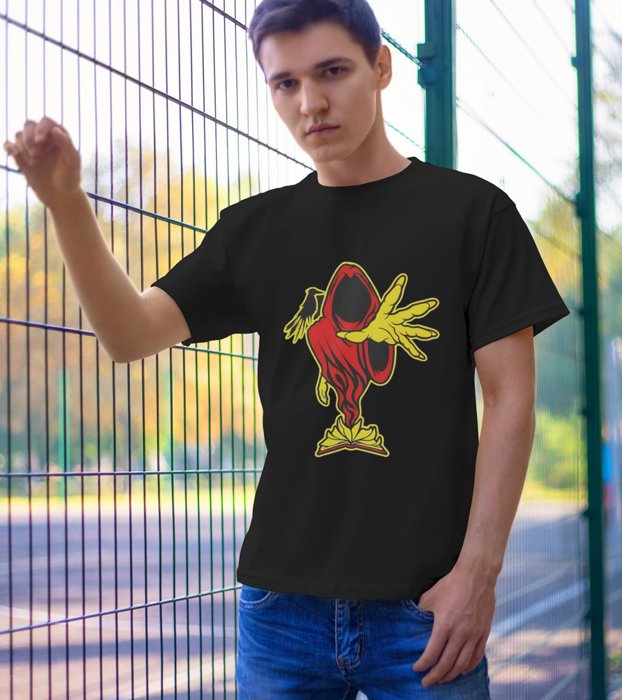 Insane Clown Posse Ringmaster Joker's Card Flame Hooded Figure T-Shirt