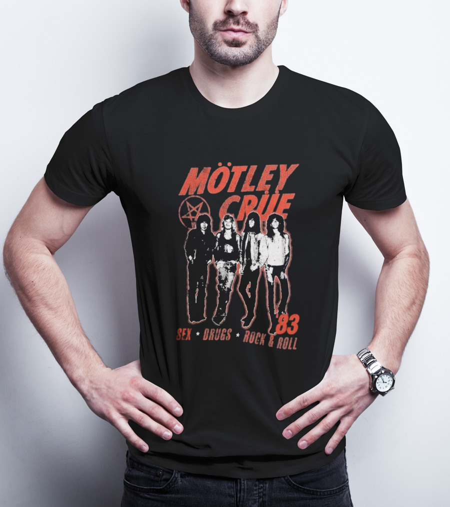 Mötley Crüe 83 Sex Drugs Rock & Roll Vintage Style 2026 T-Shirt