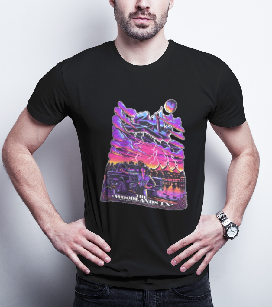 311 August 23 2026 The Cynthia Woods Mitchell Pavilion The Woodlands TX Lightning Scene T-Shirt