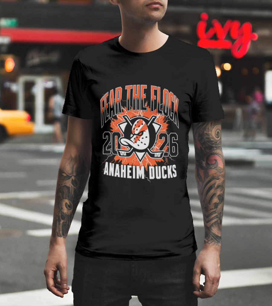 Anaheim Ducks Fear The Flock 2026 Hockey T-Shirt