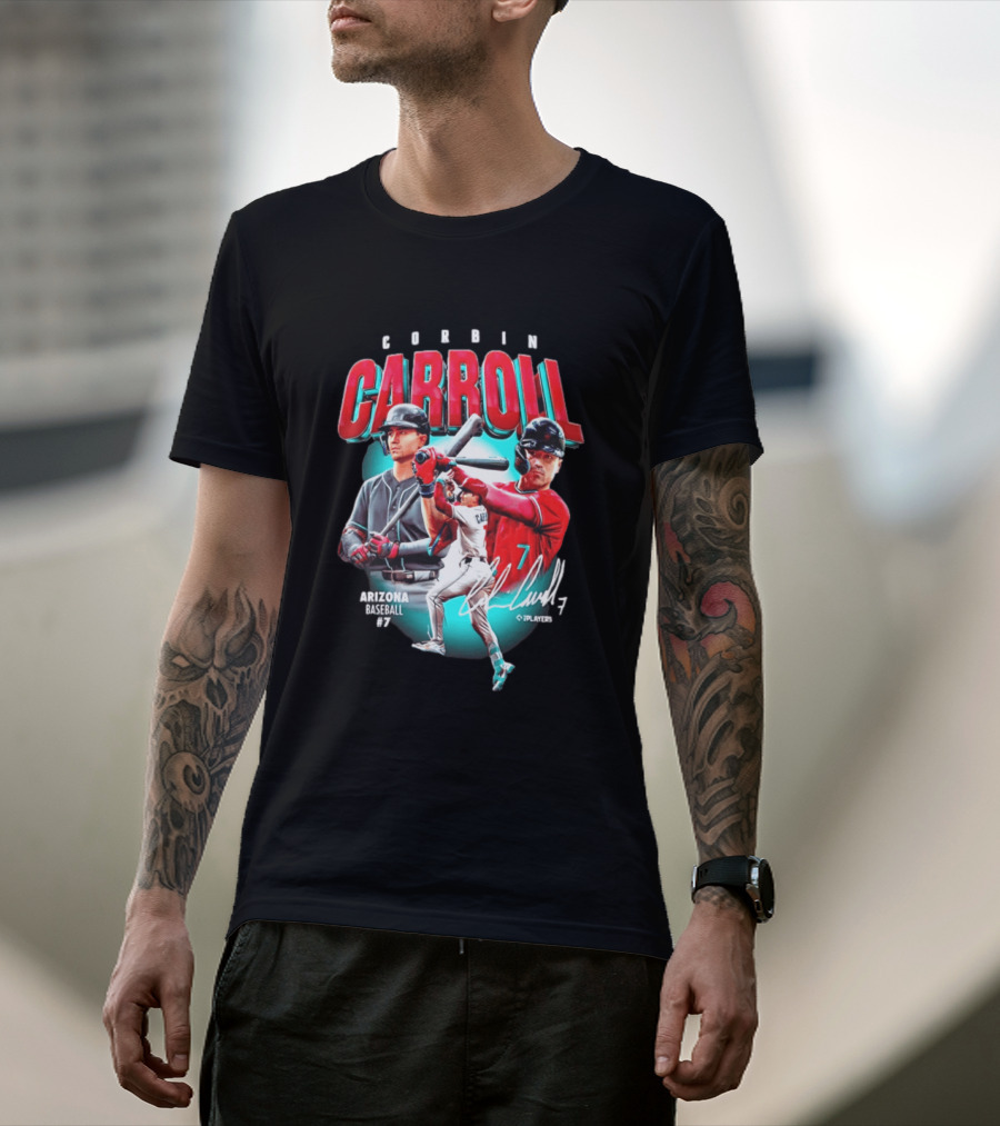Corbin Carroll Arizona Baseball #7 C Players T-Shirt