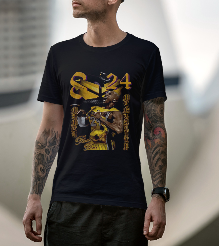 Kobe Bryant Lakers 8 24 Mamba Mentality Rest In Peace T-Shirt