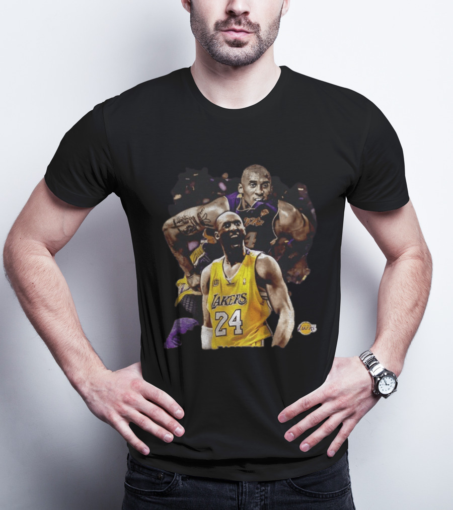 Kobe Bryant Los Angeles Lakers Number 24 Iconic Basketball Legend T-Shirt