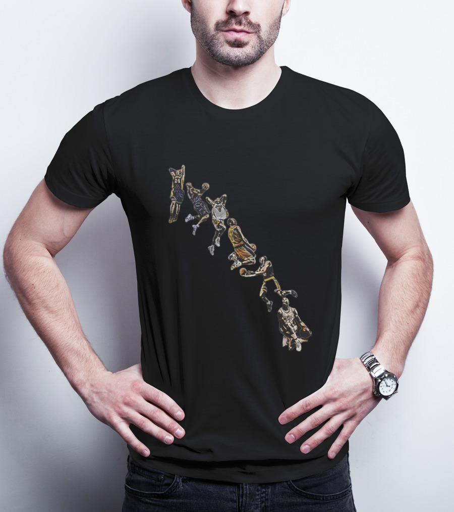 Kobe Bryant Los Angeles Lakers Forever Legend Multi Player Icon 24 T-Shirt