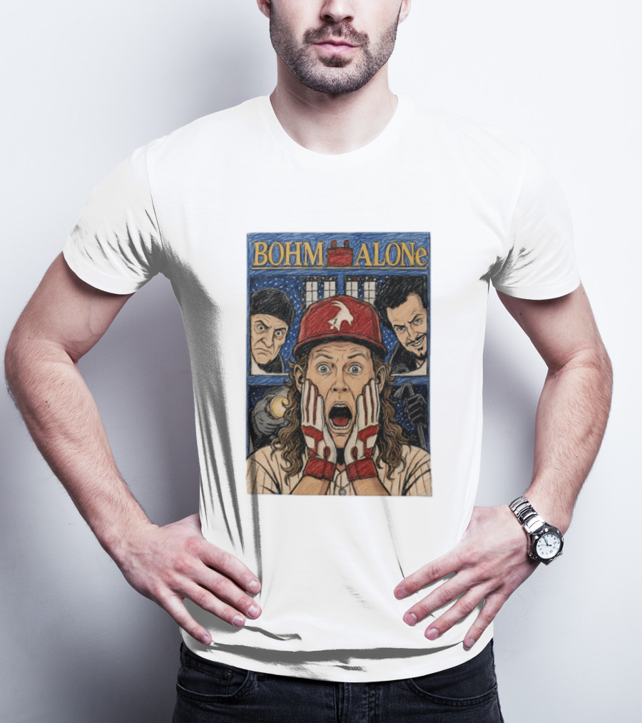 Bohm Alone Alec Bohm Philadelphia Phillies Home Alone T-Shirt