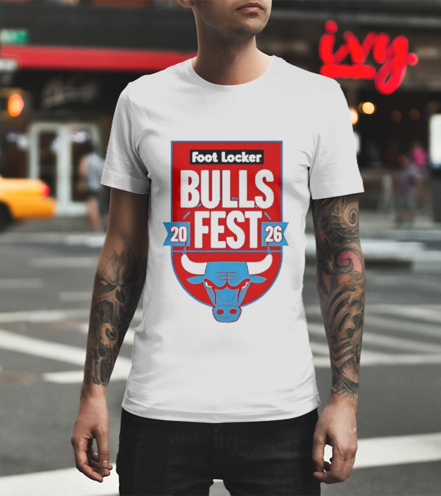 Chicago Bulls Fest 2026 Foot Locker Event T-Shirt