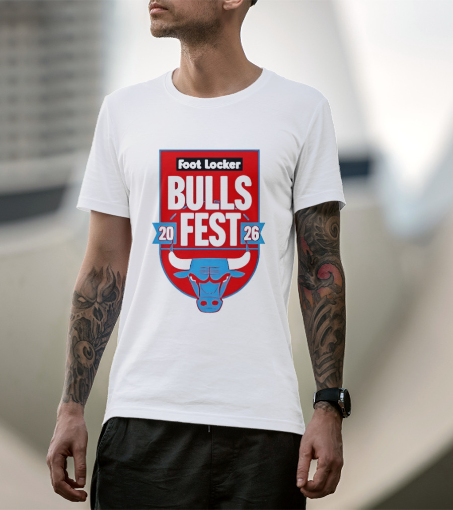 Chicago Bulls Fest 2026 Foot Locker Event T-Shirt
