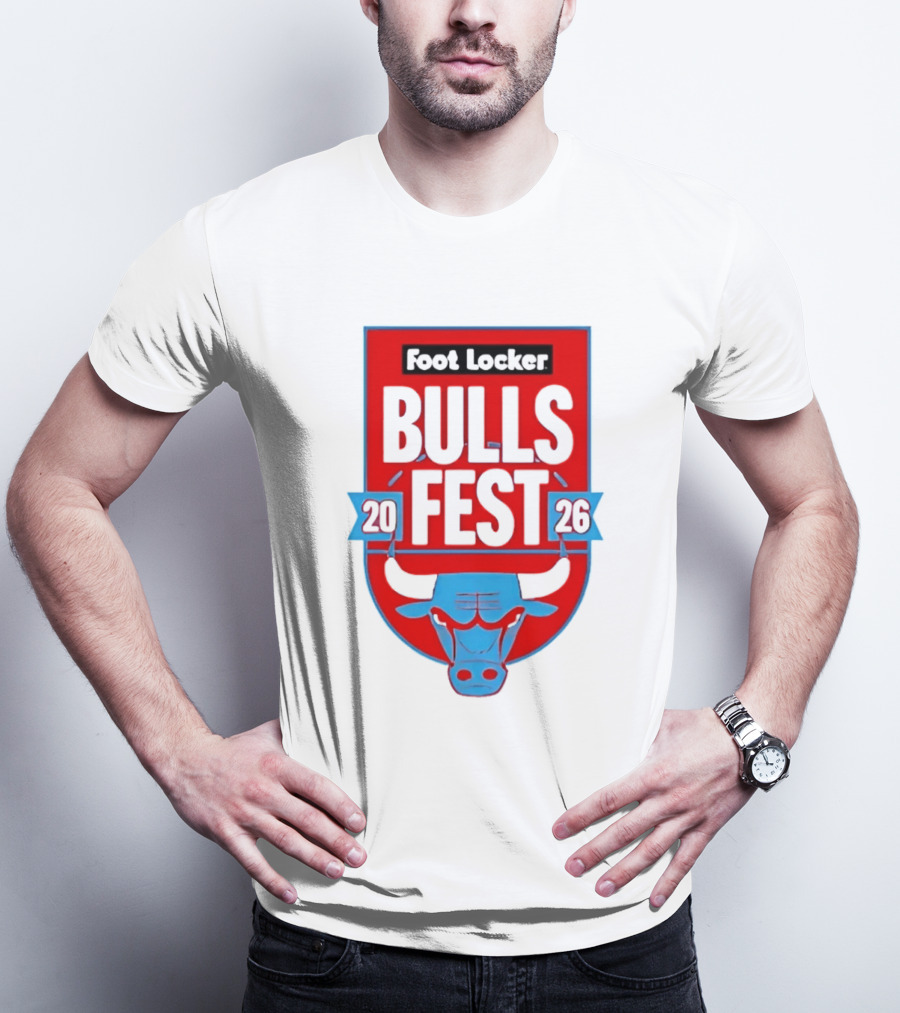 Chicago Bulls Fest 2026 Foot Locker Event T-Shirt