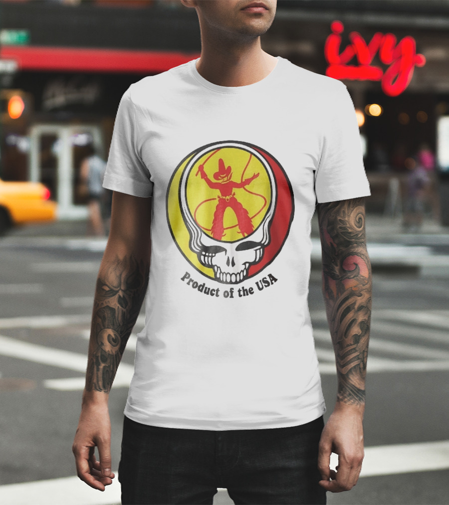Grateful Dead Steal Your Face Cowboy Product Of The USA T-Shirt