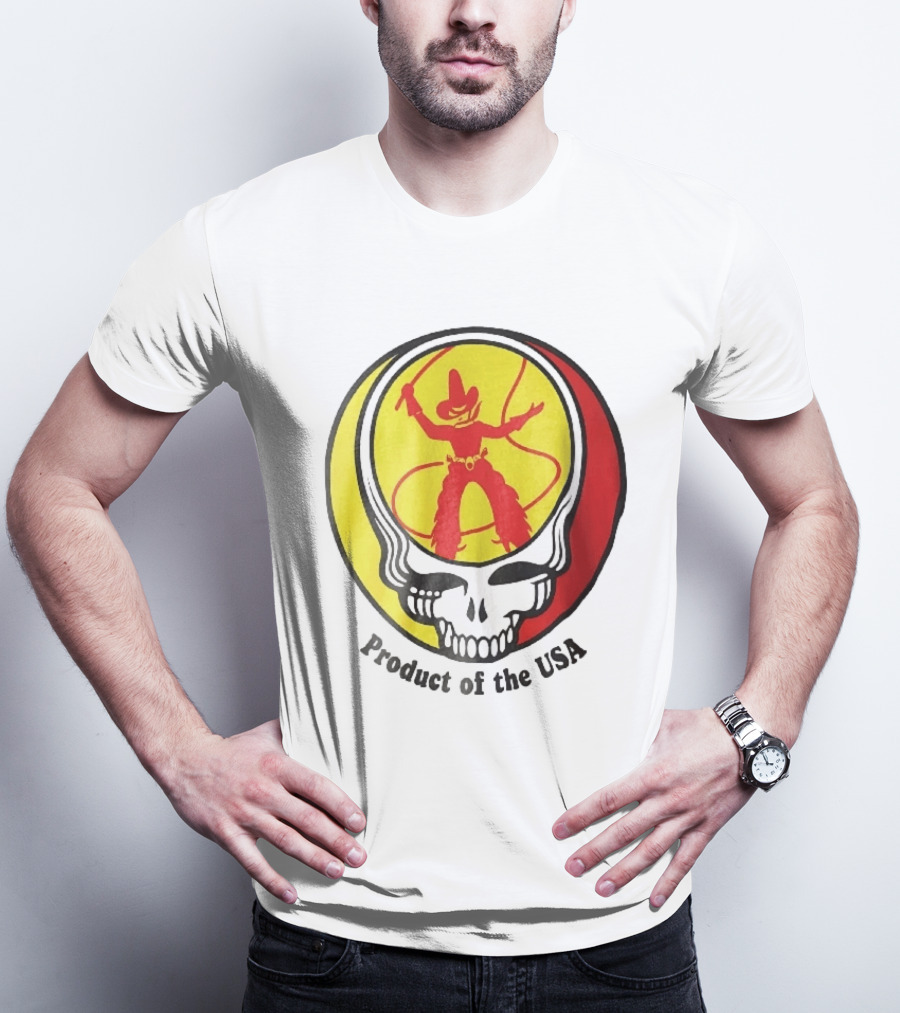 Grateful Dead Steal Your Face Cowboy Product Of The USA T-Shirt