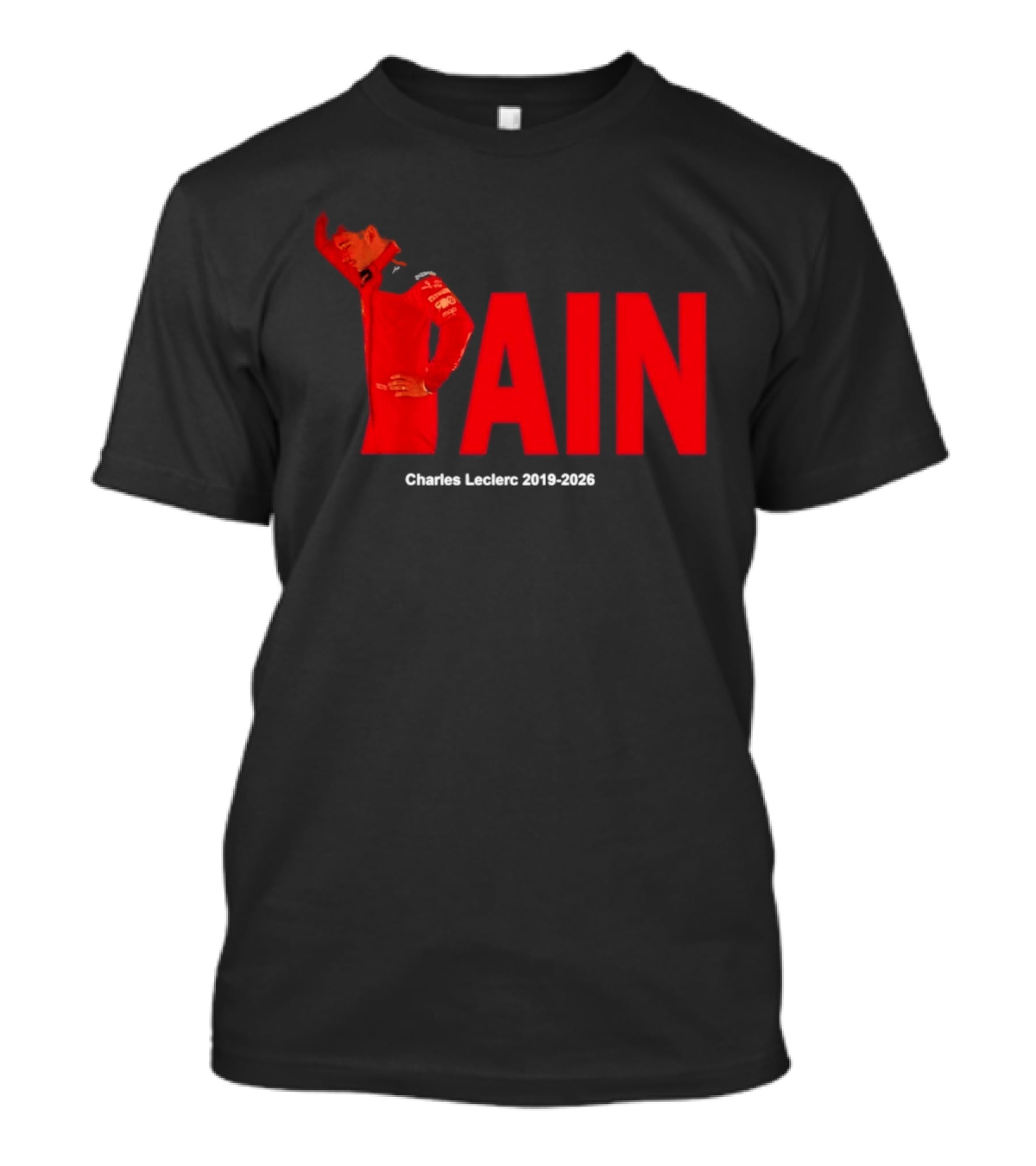 Charles Leclerc 2019 2026 Pain Formula 1 Ferrari Insights T-Shirt