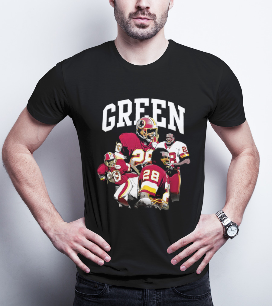 Darrell Green Washington Football Legends 28 Collage 2026 T-Shirt