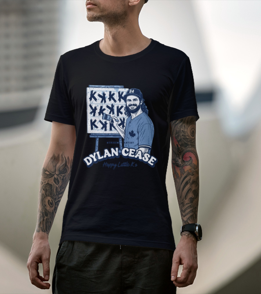 Dylan Cease Blue Jays Strikeout Artist Happy Little K's 84 Cap Maple Leaf T-Shirt