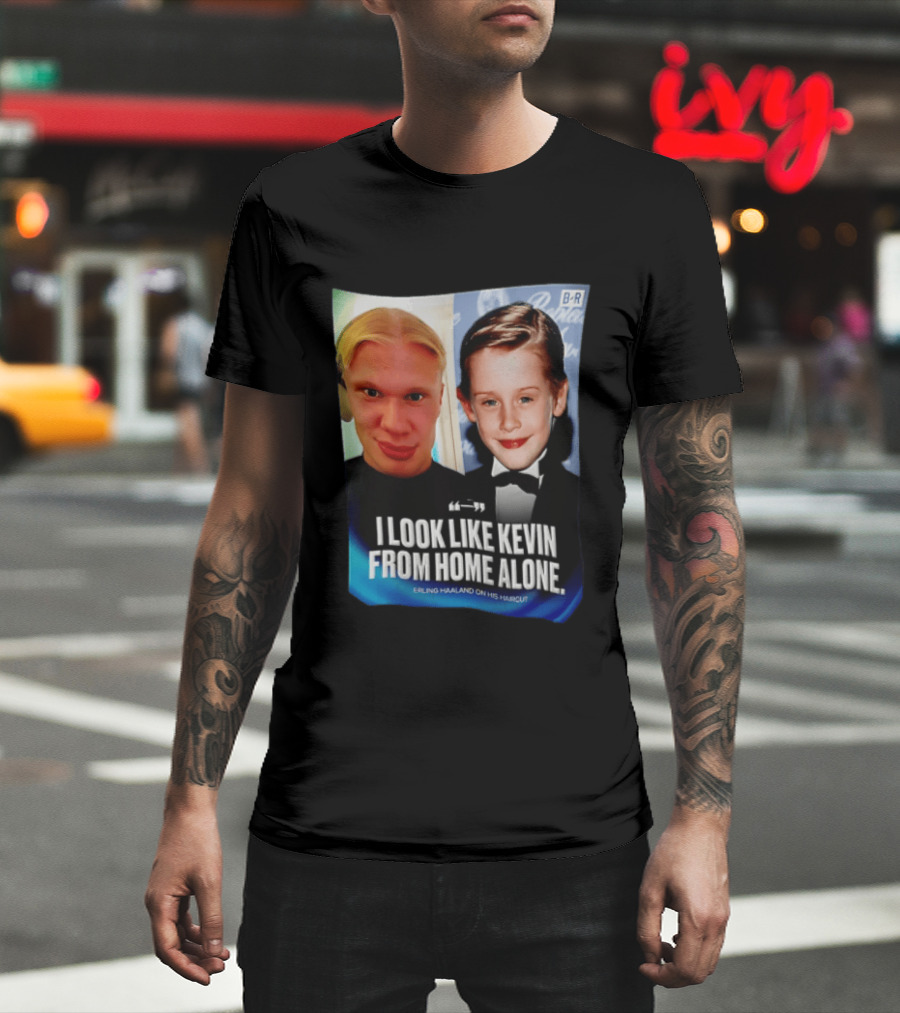 Erling Haaland I Look Like Kevin From Home Alone B/R T-Shirt