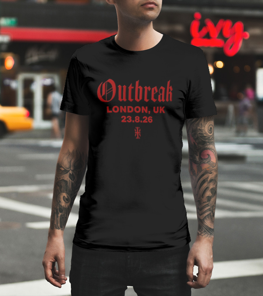 Outbreak London UK August 23 2026 T-Shirt