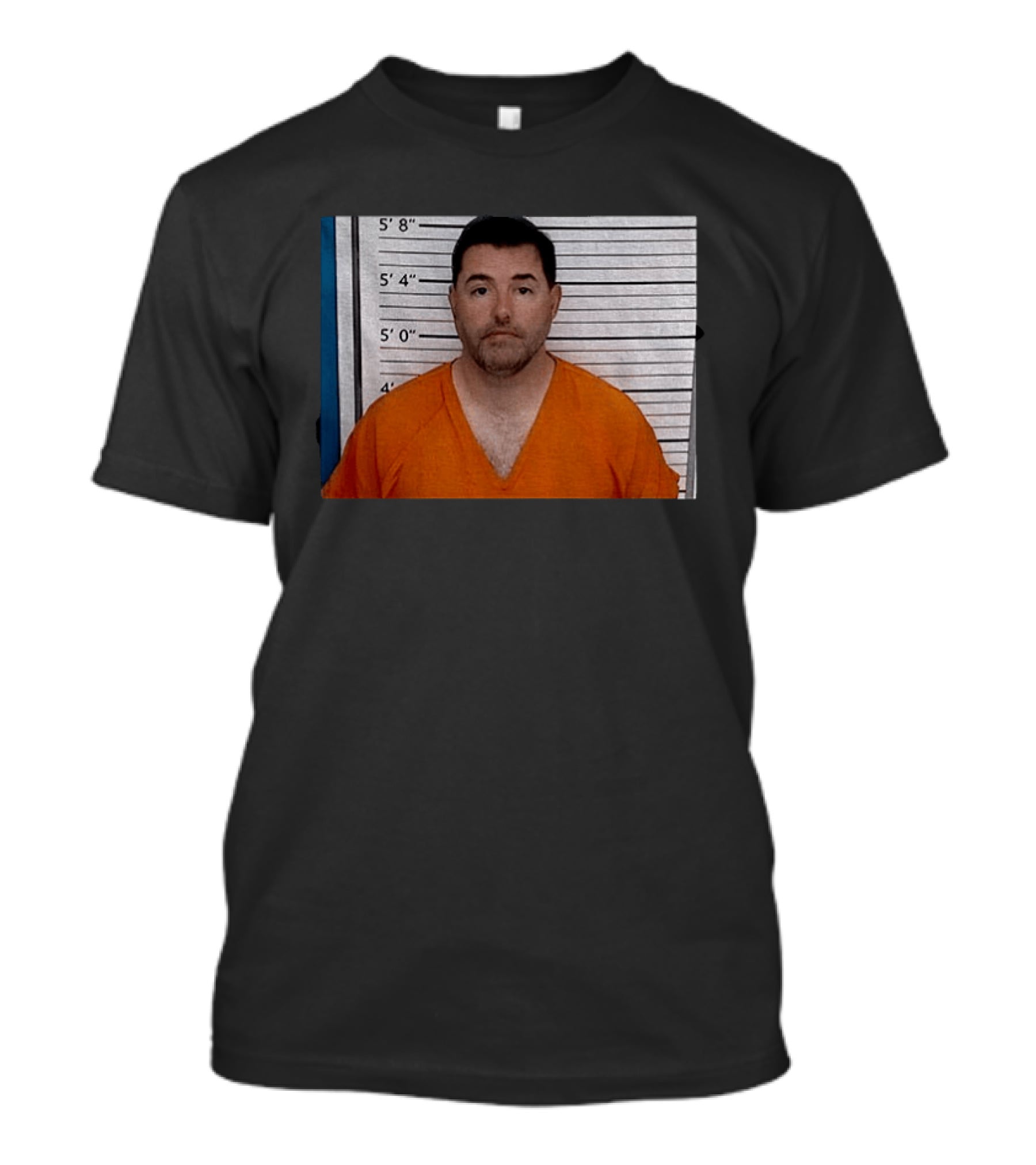 Owner Jed York Shot Orange Jumpsuit 5'8" Height Measurement T-Shirt