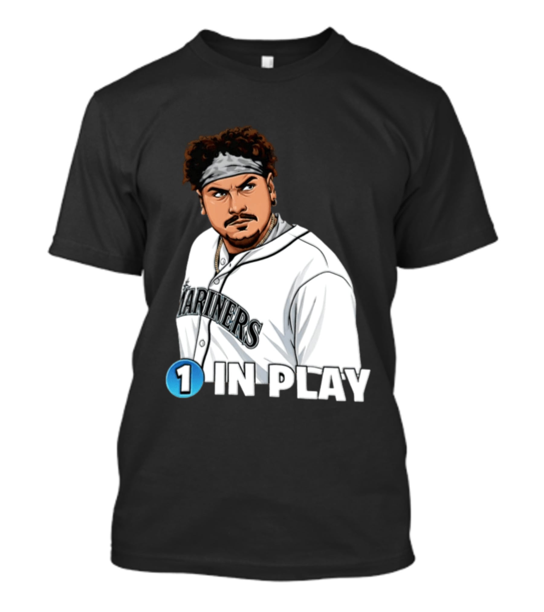 Josh Naylor Mariners 1 In Play Seattle MLB 2026 T-Shirt