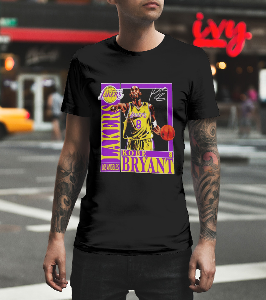 Los Angeles Lakers Kobe Bryant 8 NBA Basketball Legend T-Shirt