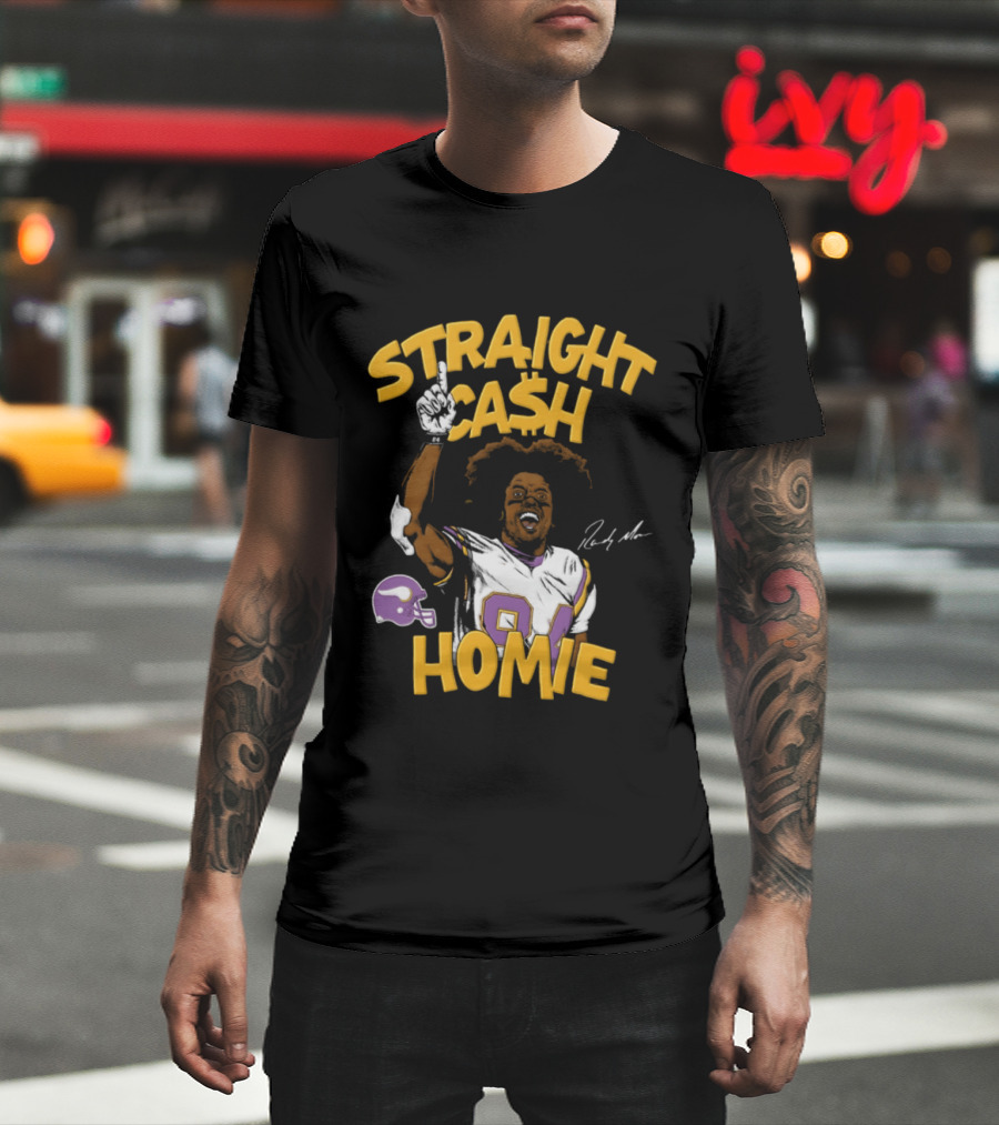 Straight Cash Homie Randy Moss Minnesota Vikings Football 84 NFL T-Shirt