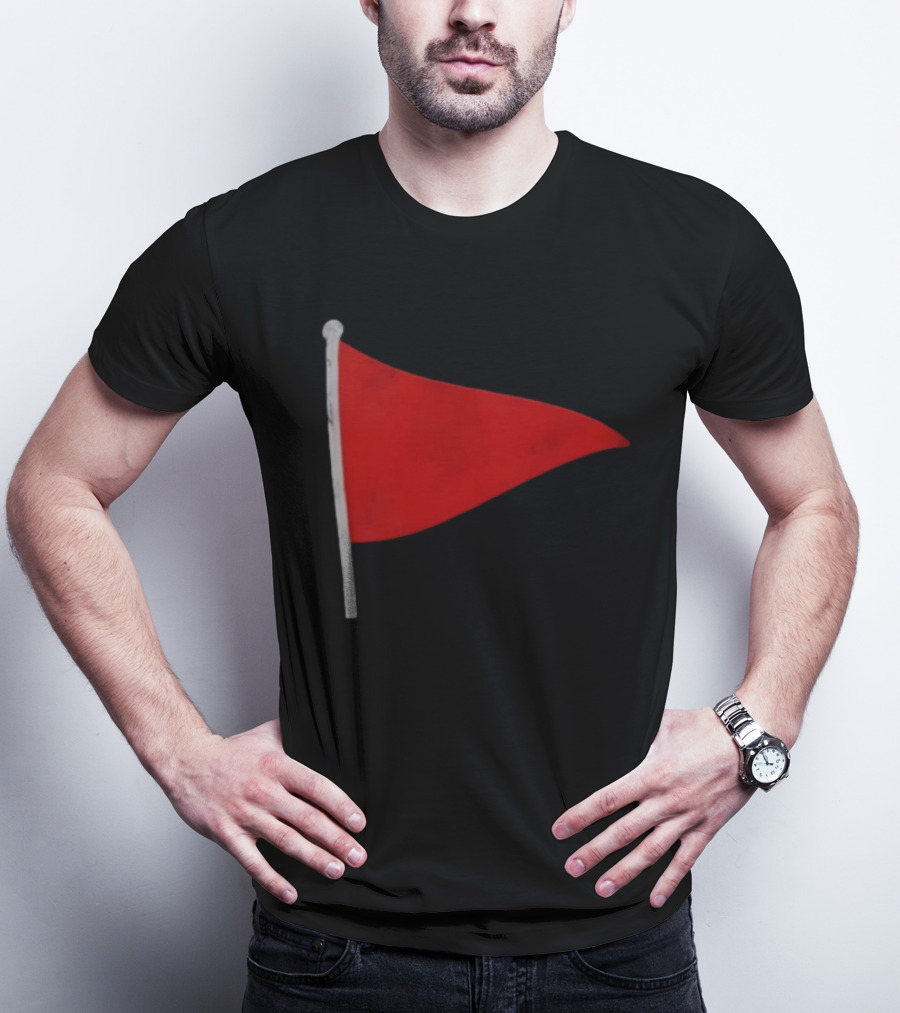 Red Flag Symbol Warning Alert Recognition T-Shirt