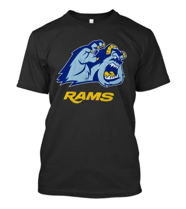 Los Angeles Rams Sulley Monster Football Fan Merchandise T-Shirt