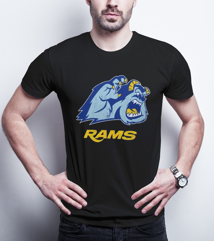Los Angeles Rams Sulley Monster Football Fan Merchandise T-Shirt