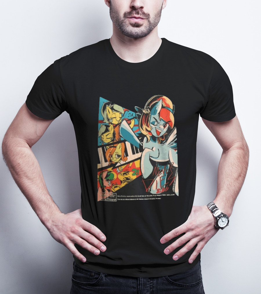 Mare Fair Never Dies 2026 Cartoon Ponies Music Band Comic Panels T-Shirt