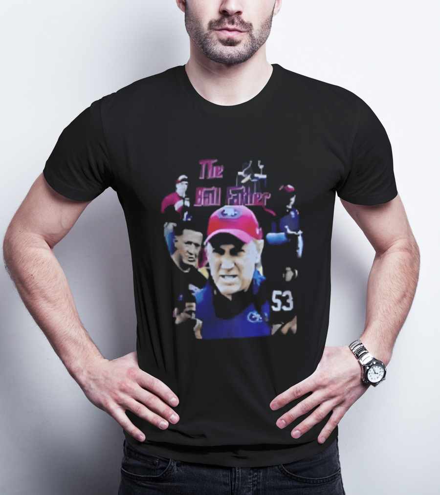 The Ball Father Head Coach Collage Bootleg 53 Cap Team T-Shirt