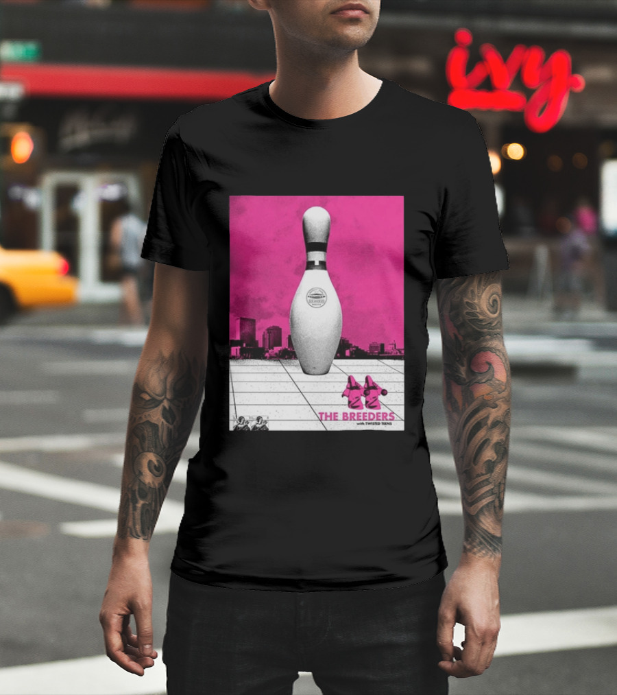 The Breeders With Twisted Teins Hollywood Palladium Los Angeles CA August 24 2026 Bowling Pin T-Shirt