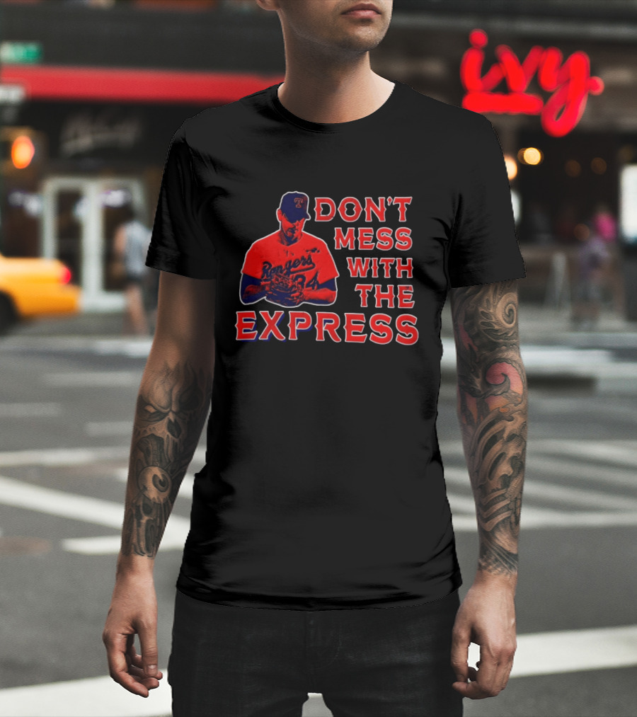 Nolan Ryan Texas Rangers Don't Mess With The Express Baseball Legend T-Shirt