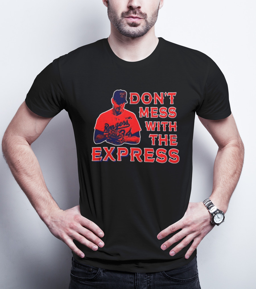 Nolan Ryan Texas Rangers Don't Mess With The Express Baseball Legend T-Shirt