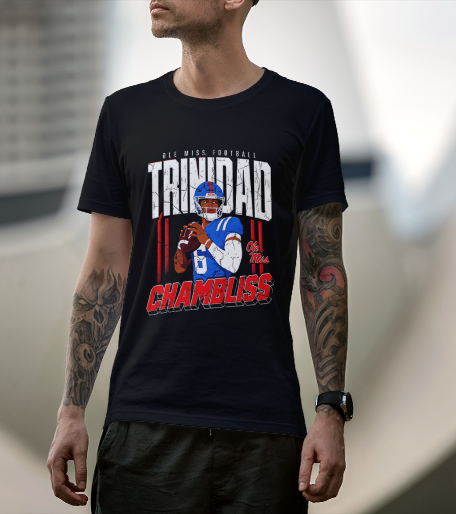 Ole Miss Football Trinidad Chambliss Rebels Player T-Shirt