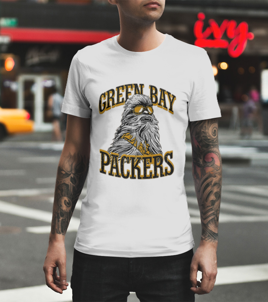Green Bay Packers Chewbacca 2026 Disney Collaboration T-Shirt