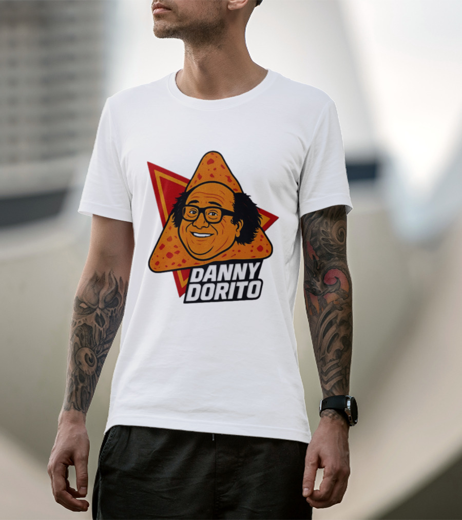 Danny Dorito Crunchy Snack Pun With Iconic Triangular Chip T-Shirt