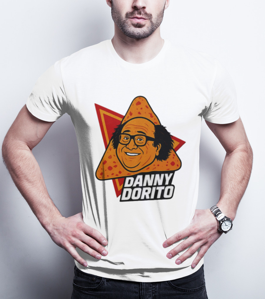 Danny Dorito Crunchy Snack Pun With Iconic Triangular Chip T-Shirt