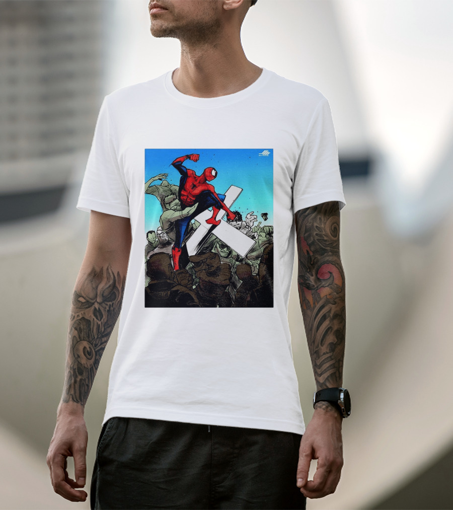 Never Give Up Spider Man Punch Nazis Minnesota Police T-Shirt