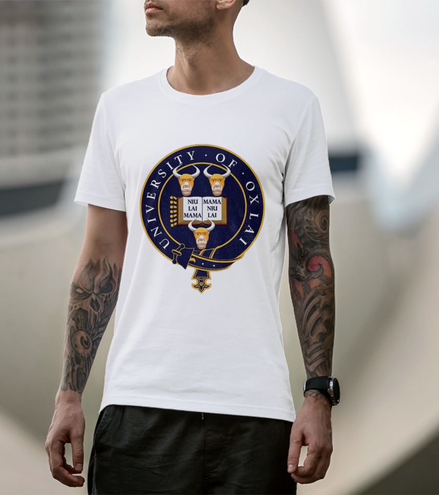 University Of Oxlai Niu Lai Mama Coat Of Arms T-Shirt