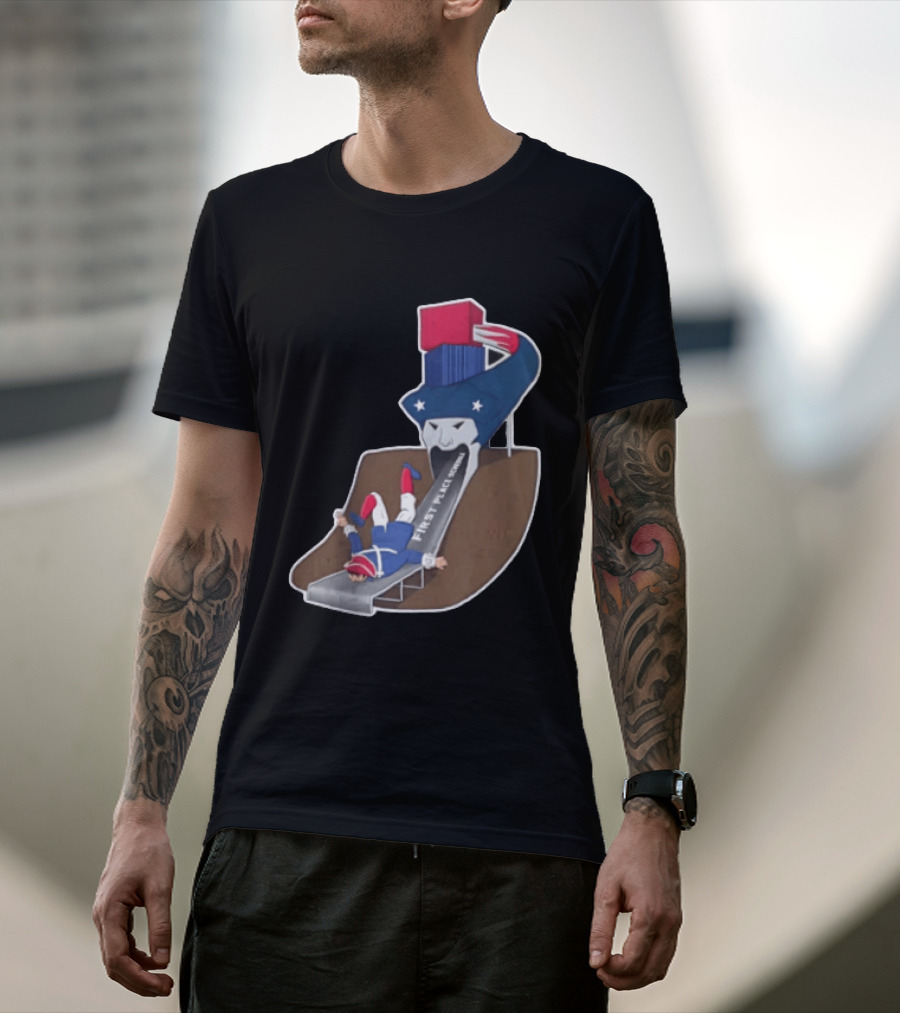 First Place Schedule Patriot Slide Humorous Football Fan Gear T-Shirt