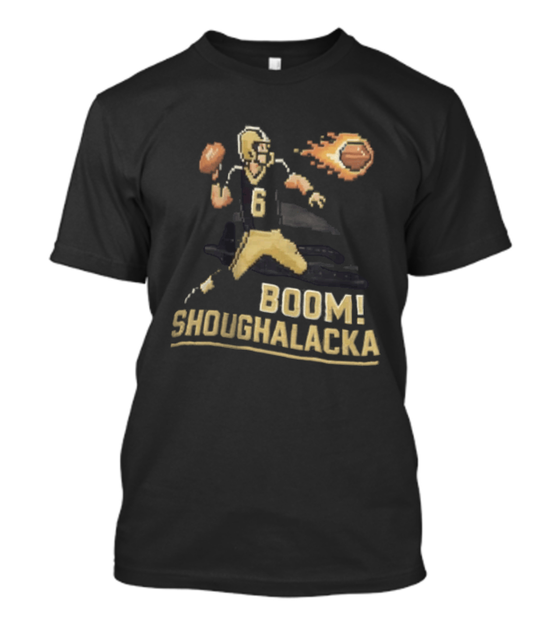 Boom Shoughalacka Football Player Action Burst T-Shirt