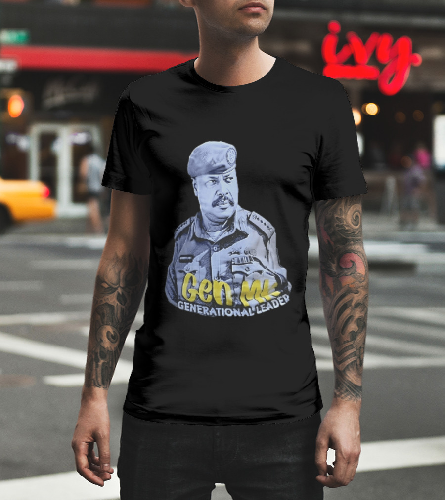Gen MK Generational Leader Military Officer Beret Uniform T-Shirt