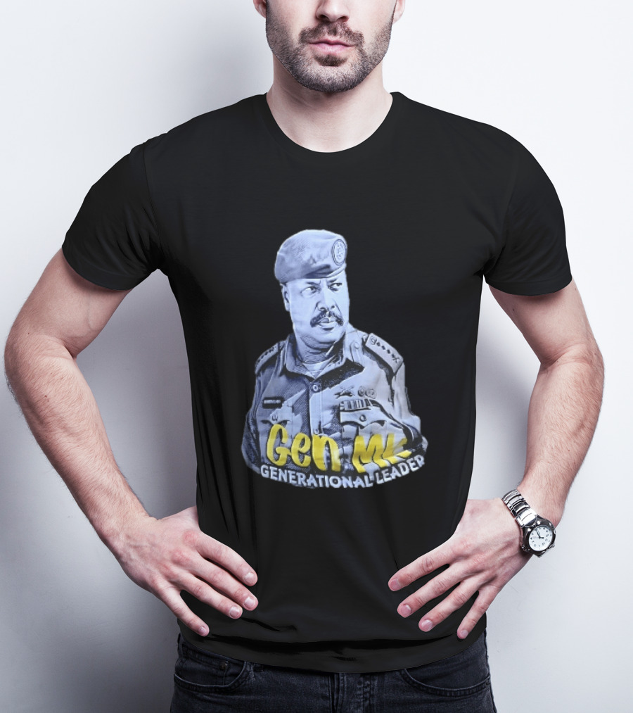 Gen MK Generational Leader Military Officer Beret Uniform T-Shirt