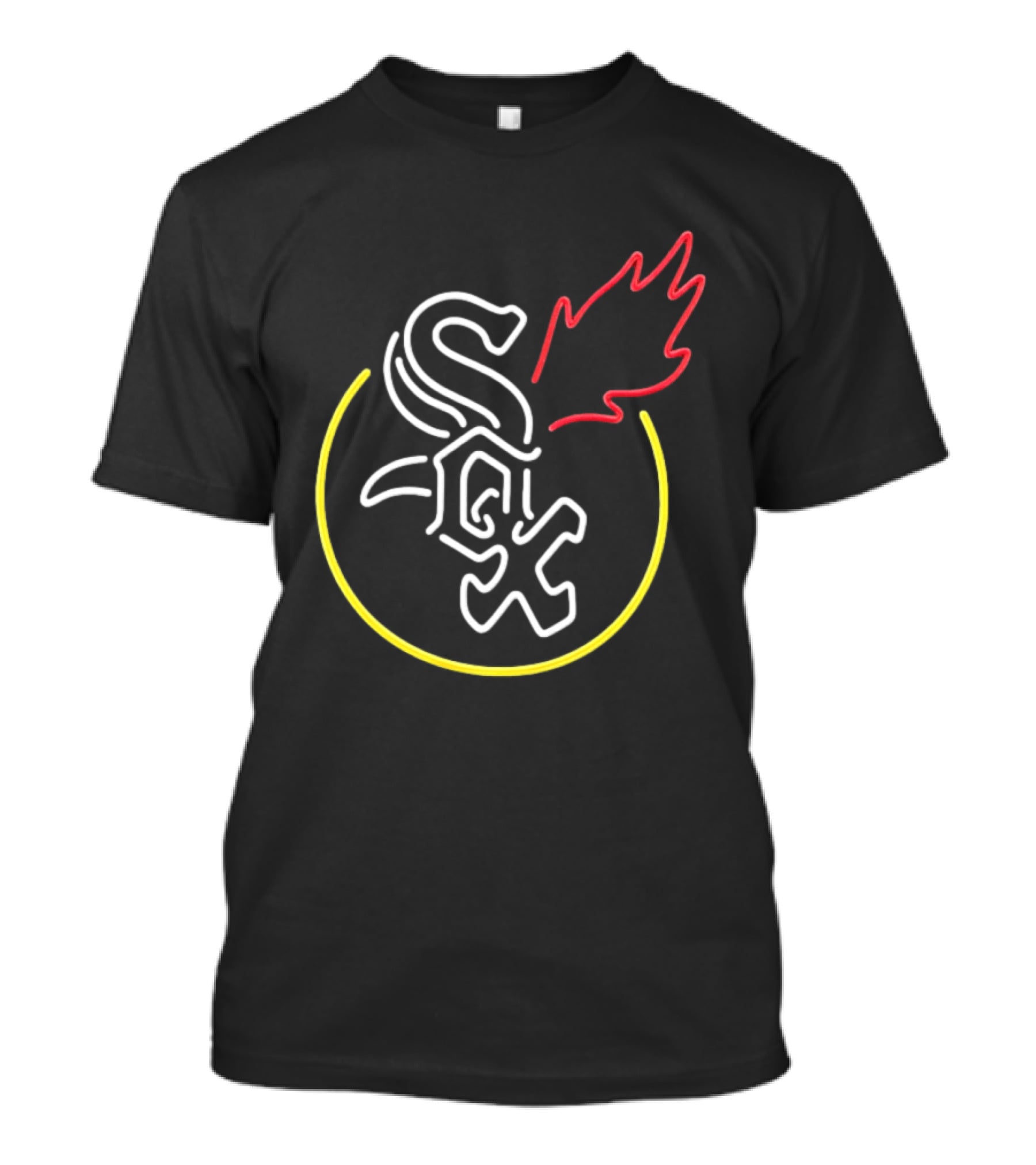 Chicago White Sox Neon Style Flame T-Shirt