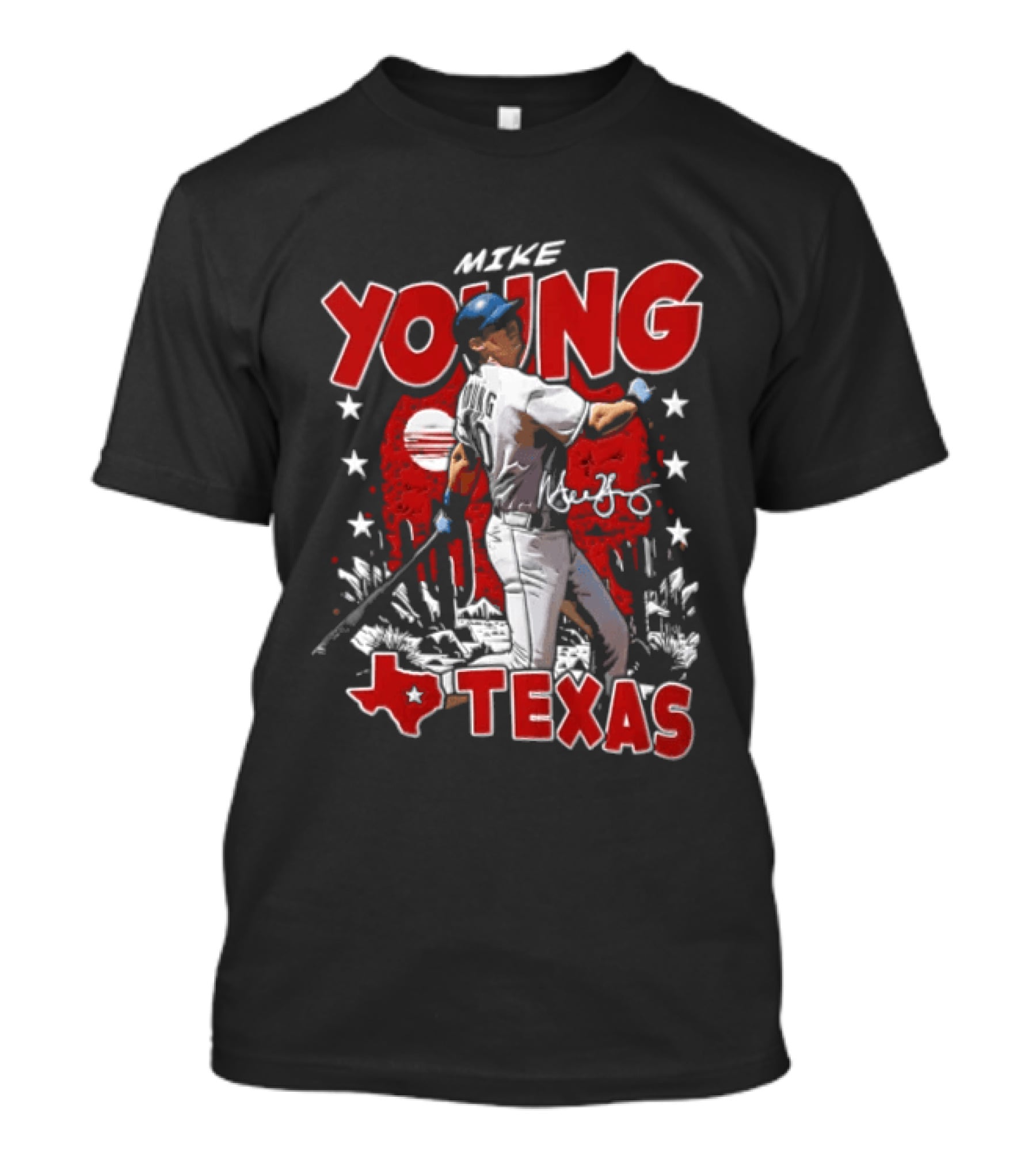 Mike Young Baseball Texas Red T-Shirt