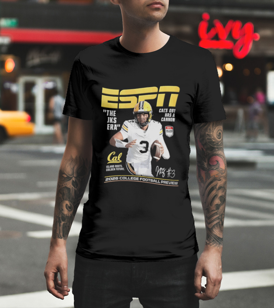 ESPN The Magazine Jaron Keawe Sagapolutele 2026 Cal Bears College Football Preview T-Shirt