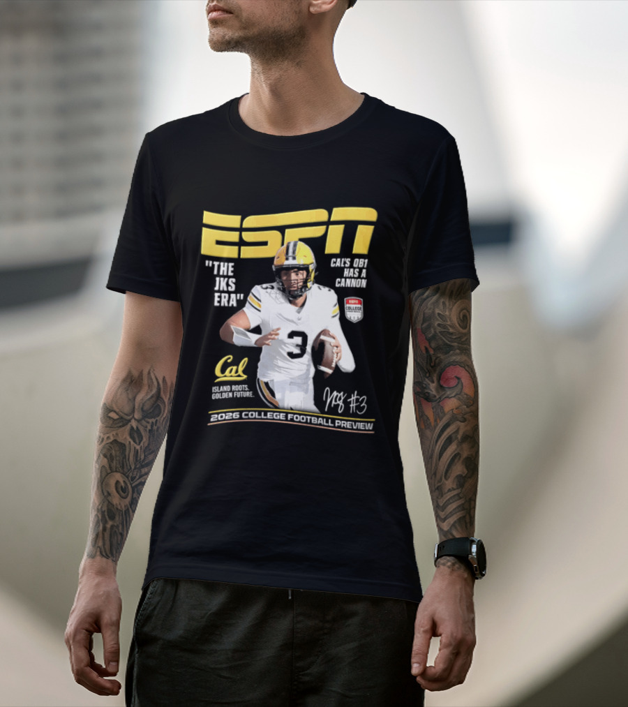 ESPN The Magazine Jaron Keawe Sagapolutele 2026 Cal Bears College Football Preview T-Shirt