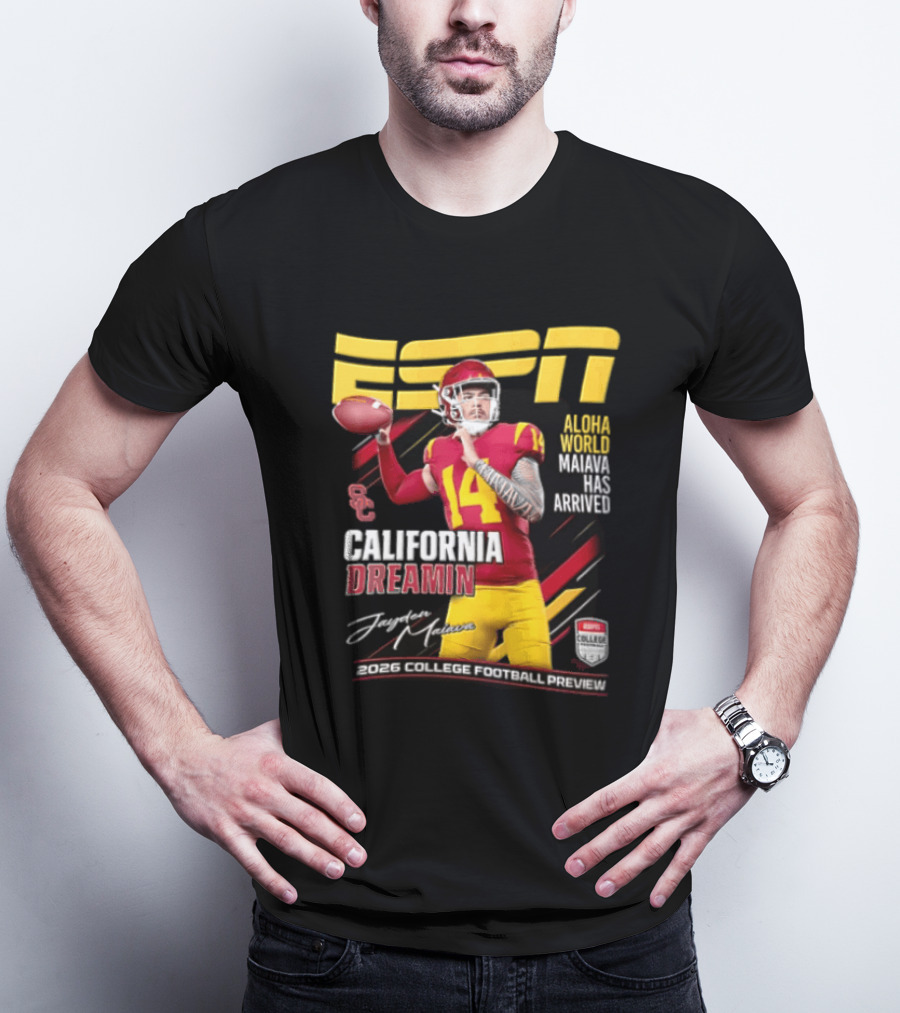 ESPN California Dreamin Jayden Maiava 2026 College Football Preview T-Shirt