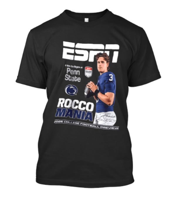 ESPN Exclusive Rocco Mania Penn State College Football Preview 2026 T-Shirt