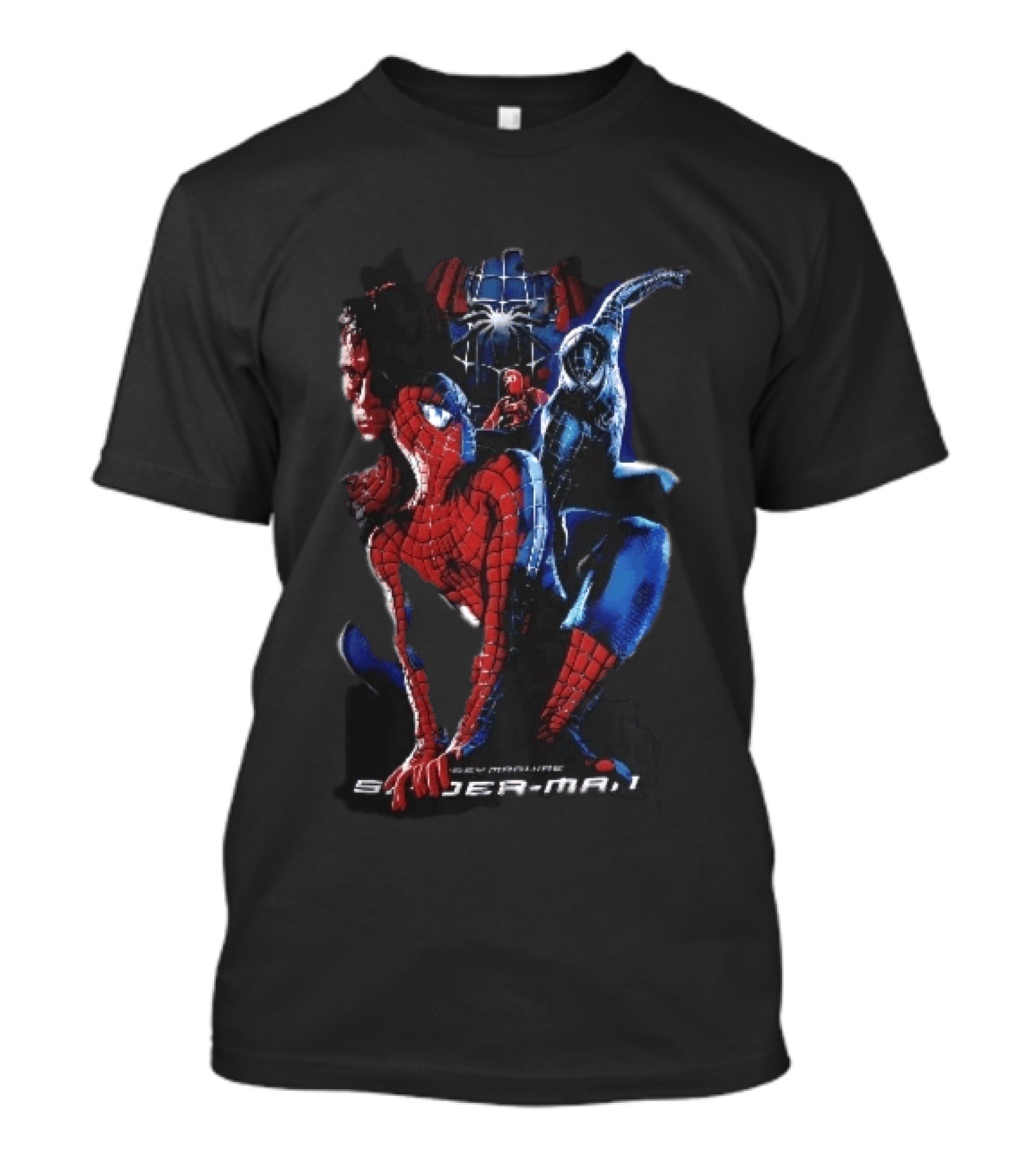 Tobey Maguire Spider Man 3 Red Black Suit Superhero Collage T-Shirt