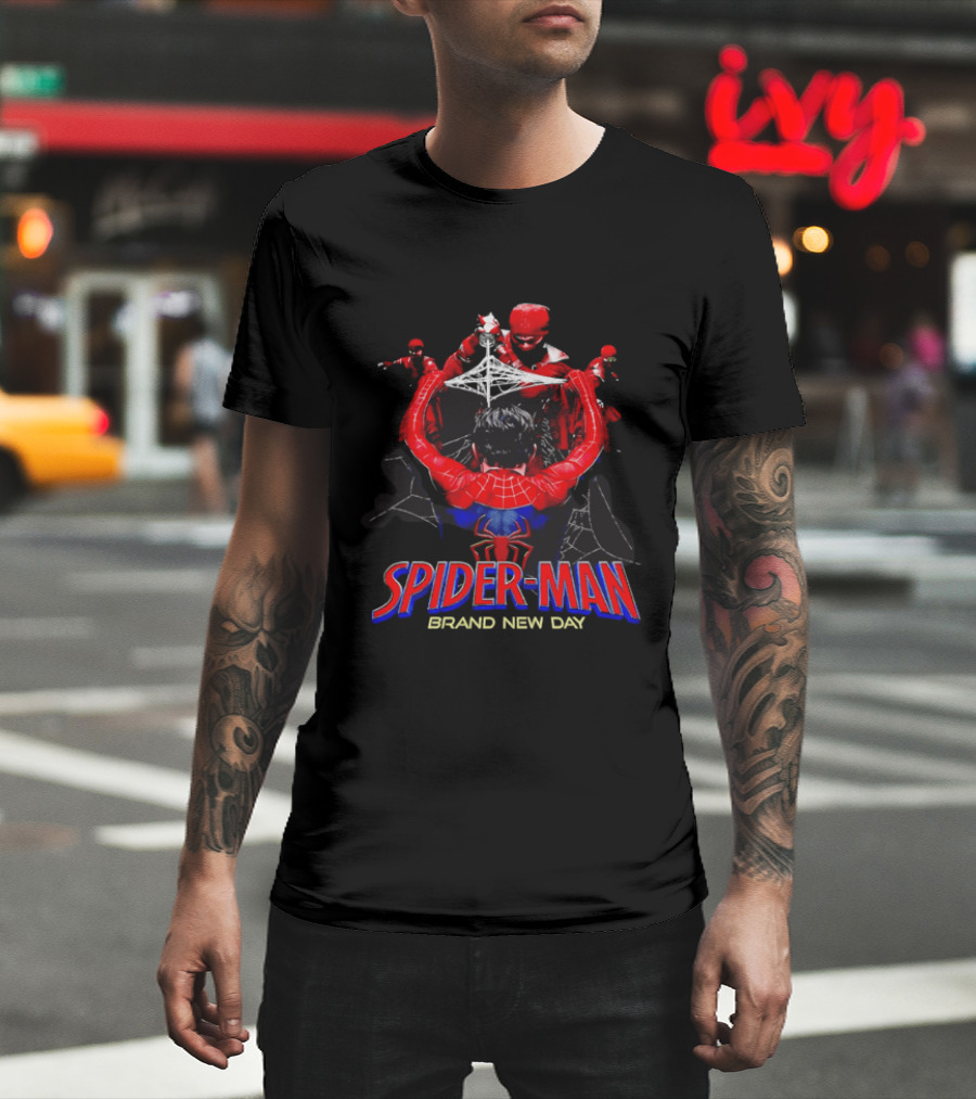 Spider Man Brand New Day Dynamic Heroic Encounter T-Shirt